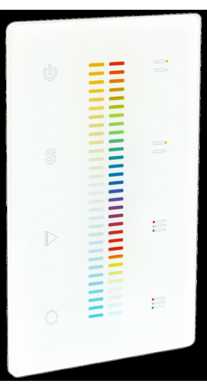 AMERICAN LIGHTING DMX-2-2 12-24V DMX Wall Control, 2CCT+2RGB ...