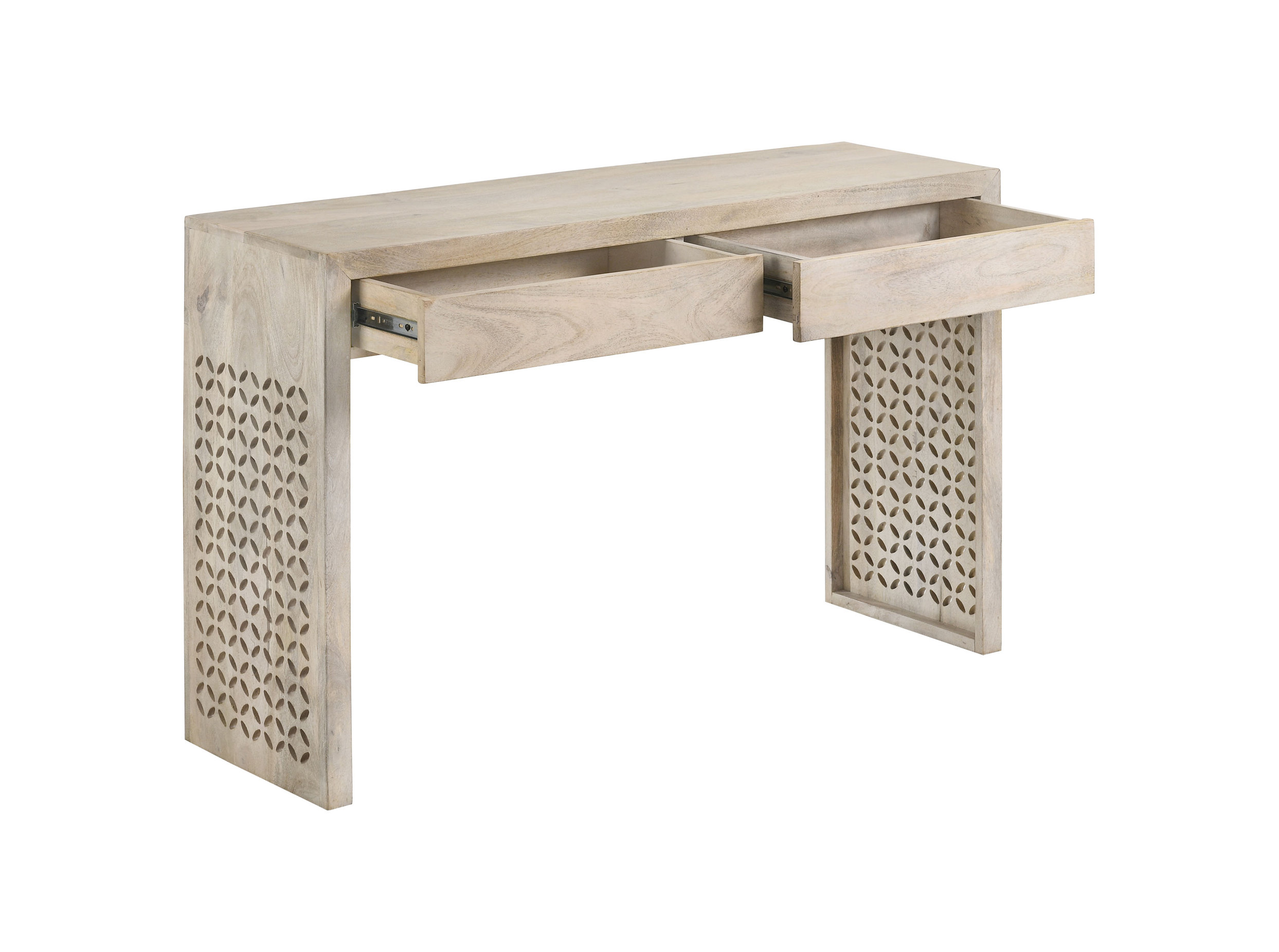 Rickman Rectangular 2-drawer Console Table White Washed - Farmhouse - Console Tables - by Modon ...