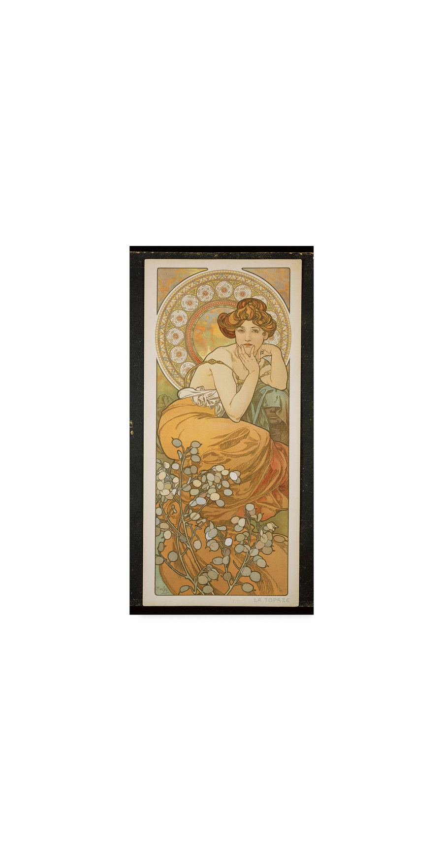 Alphonse Marie Mucha 'The Precious Stones: Topaz, 1900' Canvas Art, 12 ...