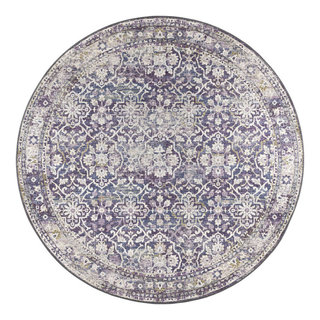 Jericho JC3 Charcoal 10' x 10' Round Rug, 10' x 10' - Contemporary ...