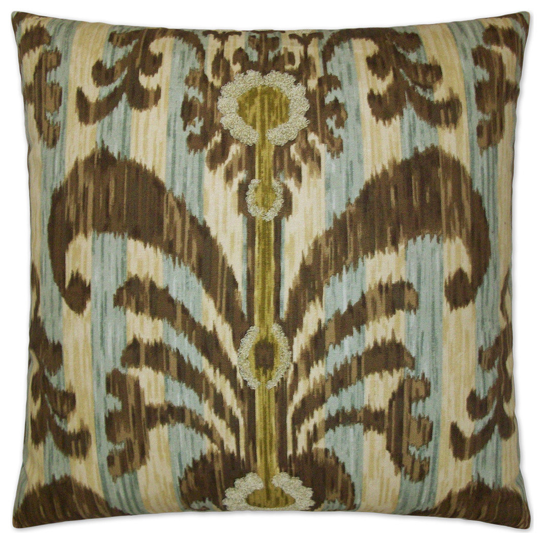 Java Moon Pillow - Mineral, 24" x 24" - Mediterranean - Decorative Pillows - by Sideboards and ...