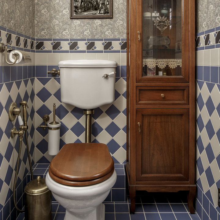 75 Ceramic Tile Powder Room Ideas You'll Love - January, 2026 | Houzz
