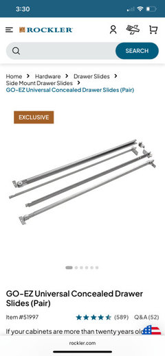 please help with replacing drawer rails