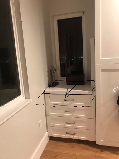 Help me figure out how to add a slide out desktop to a counter!