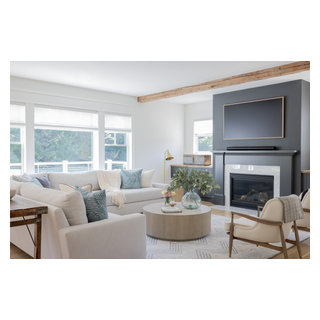 Transitional New Build - Transitional - Living Room - Providence - by ...