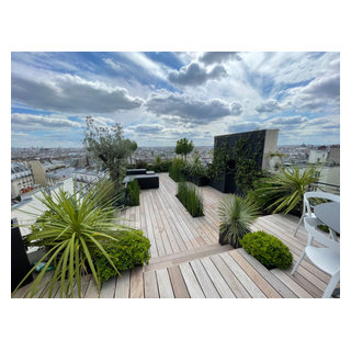 Vue d'ensemble du rooftop - Modern - Patio - Paris - by Terrasses des ...