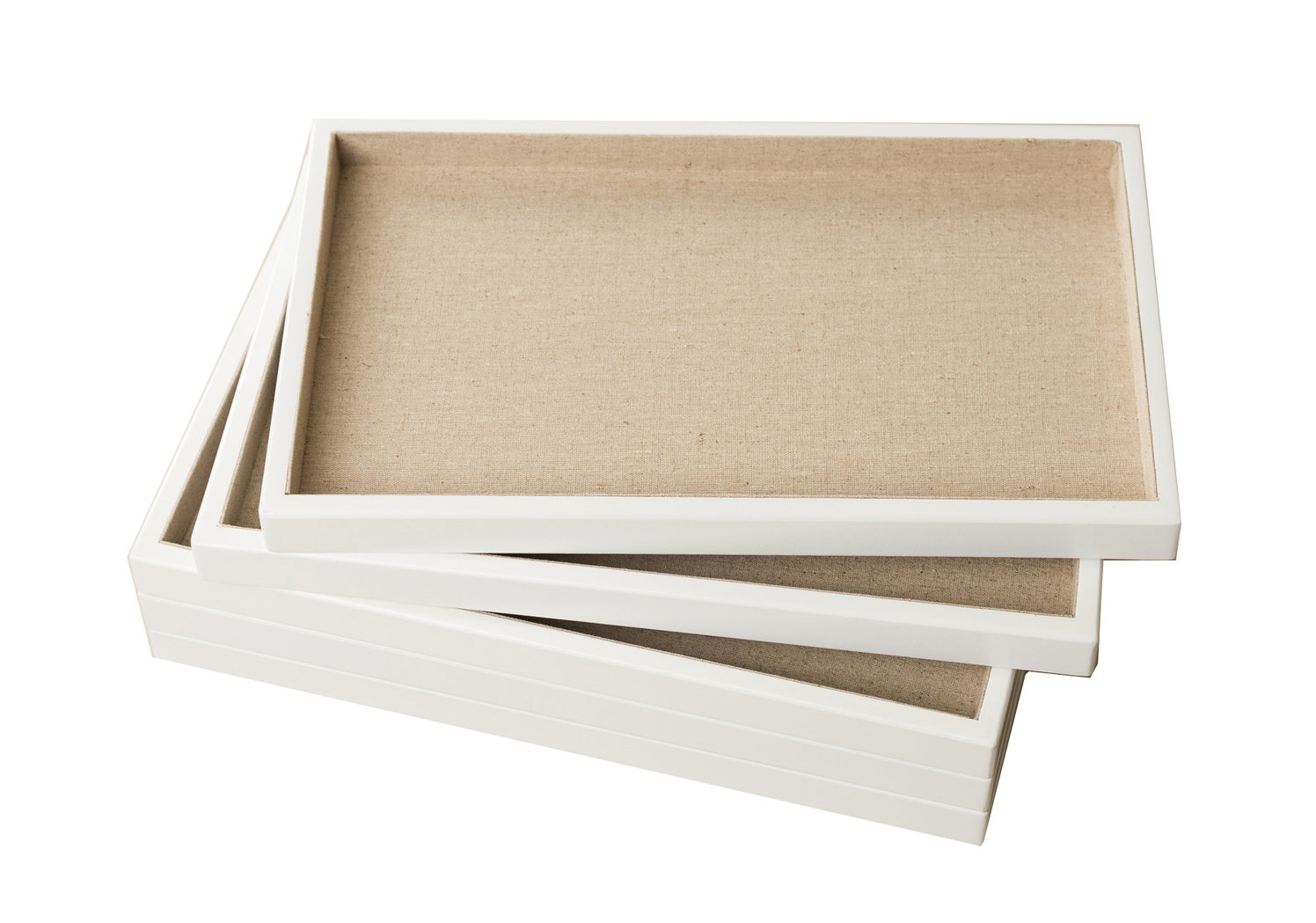 5pc Stackable Trays, White - Transitional - Jewelry Boxes And ...