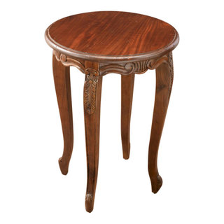 Carina End Table, Walnut - Traditional - Side Tables And End Tables ...