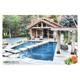 Unique Pool Ideas - Rustic - Pool - Salt Lake City - by Big Rock ...