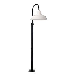 Cocoweb 12" Goodyear LED Post Light in White With 8' Tall Post, 8 ...