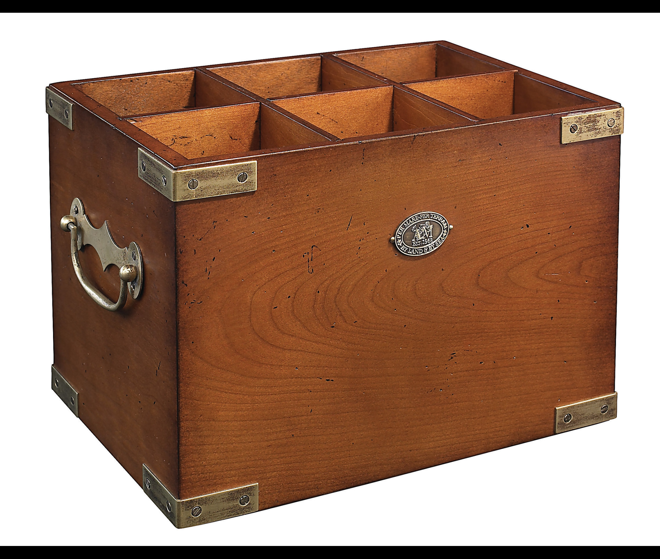 6-Cubby Wooden Box - Traditional - Storage Bins And Boxes - by ...