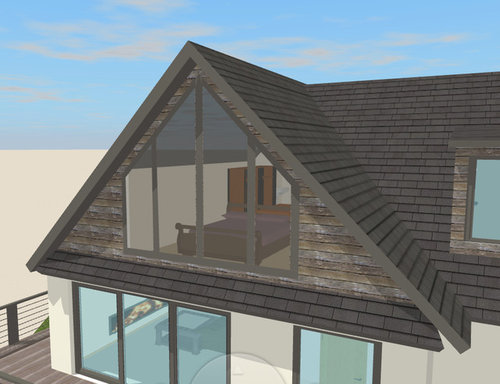 How do I solve privacy issues in a full glazed gable end bedroom ...