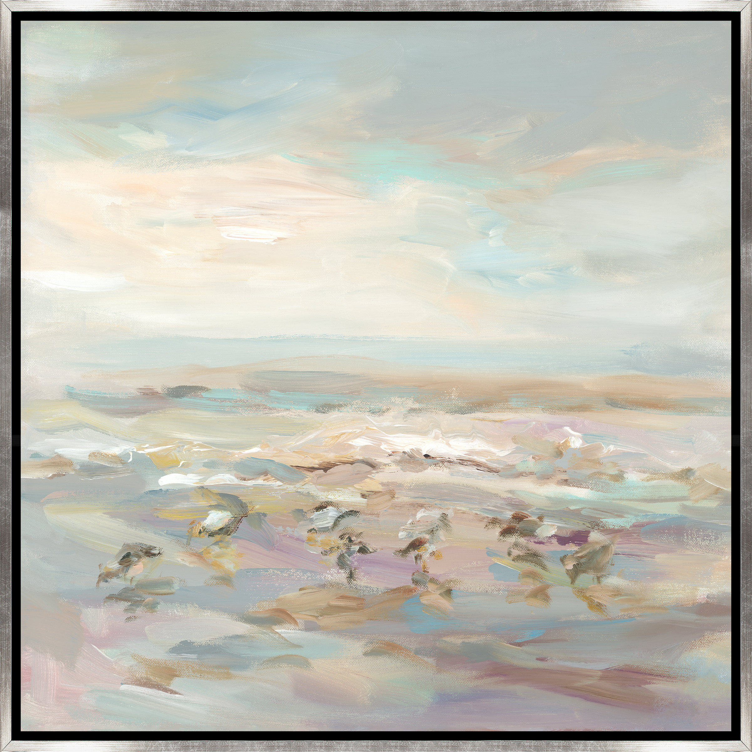 Pastel Seascape, 24 x 24 - Beach Style - Prints And Posters - by ...