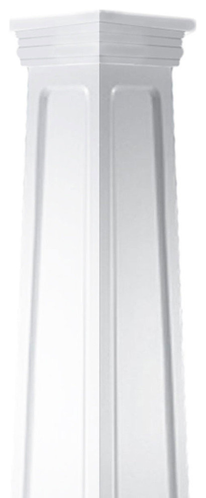 Endura-Craft Craftsman Classic, Square Tapered, Recessed Panel Column ...