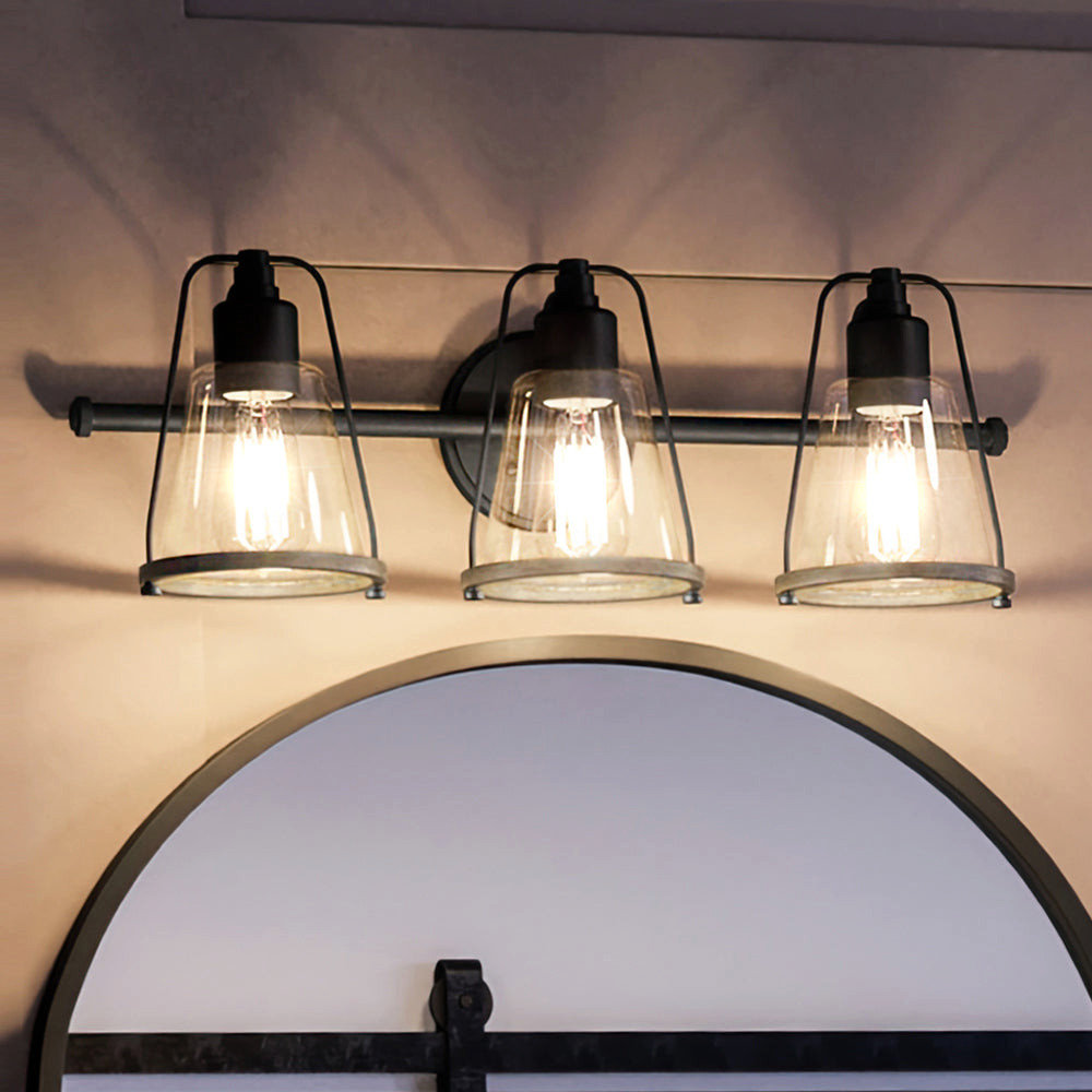 Luxury Coastal Bath Light, Midnight Black - Beach Style - Bathroom ...