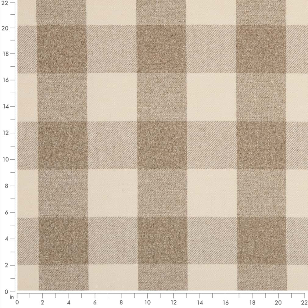 Natural Check Plaid woven Upholstery Fabric by the Yard, By The Yard 54 ...