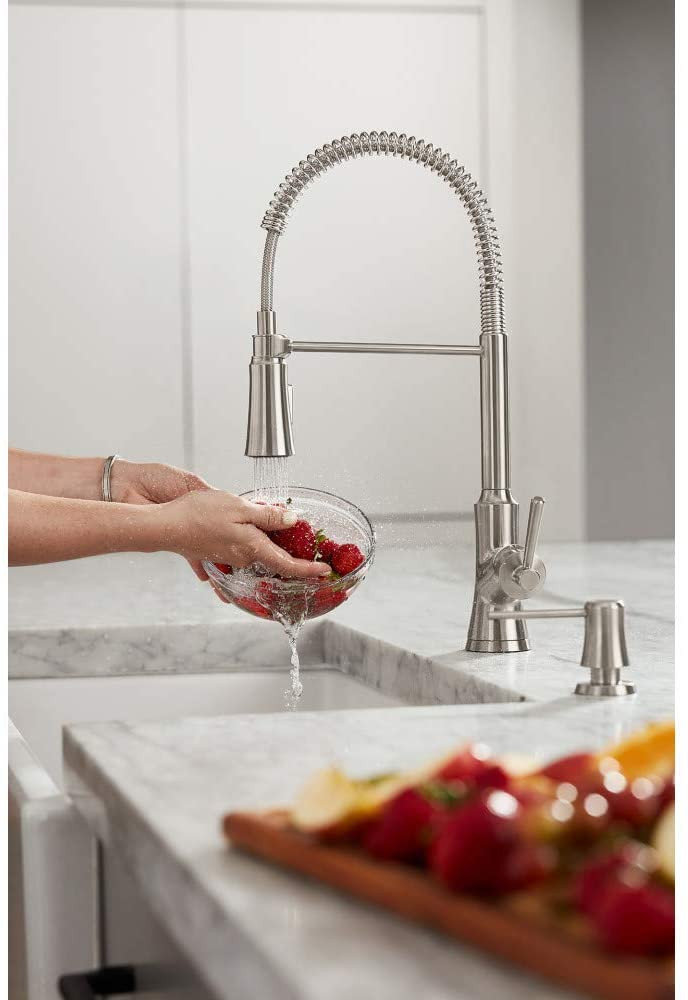 High Arc Kitchen Faucet with Aerated Spray and Easy Clean Hose ...