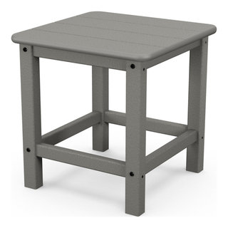 Polywood Seashell 18" Side Table - Transitional - Outdoor Side Tables ...