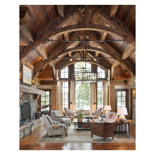 Yellowstone Club Residence - Rustic - Living Room - Other - by Tate ...