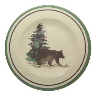 HiEnd Accents Joshua Melamine Salad Plate, 4 pc - Rustic - Salad And ...