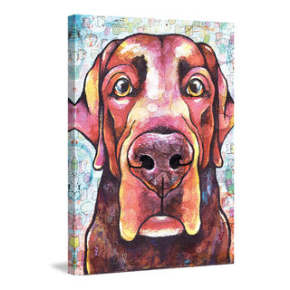 "Lab Pop Art" Painting Print on Wrapped Canvas, 12x18 - Contemporary ...