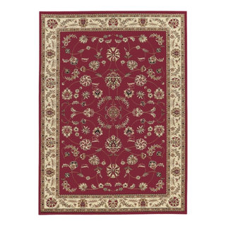 Radici 1596/1332/RED Como 7'9x11' Indoor Rectangular Area Rug, 7'9 X 11 ...