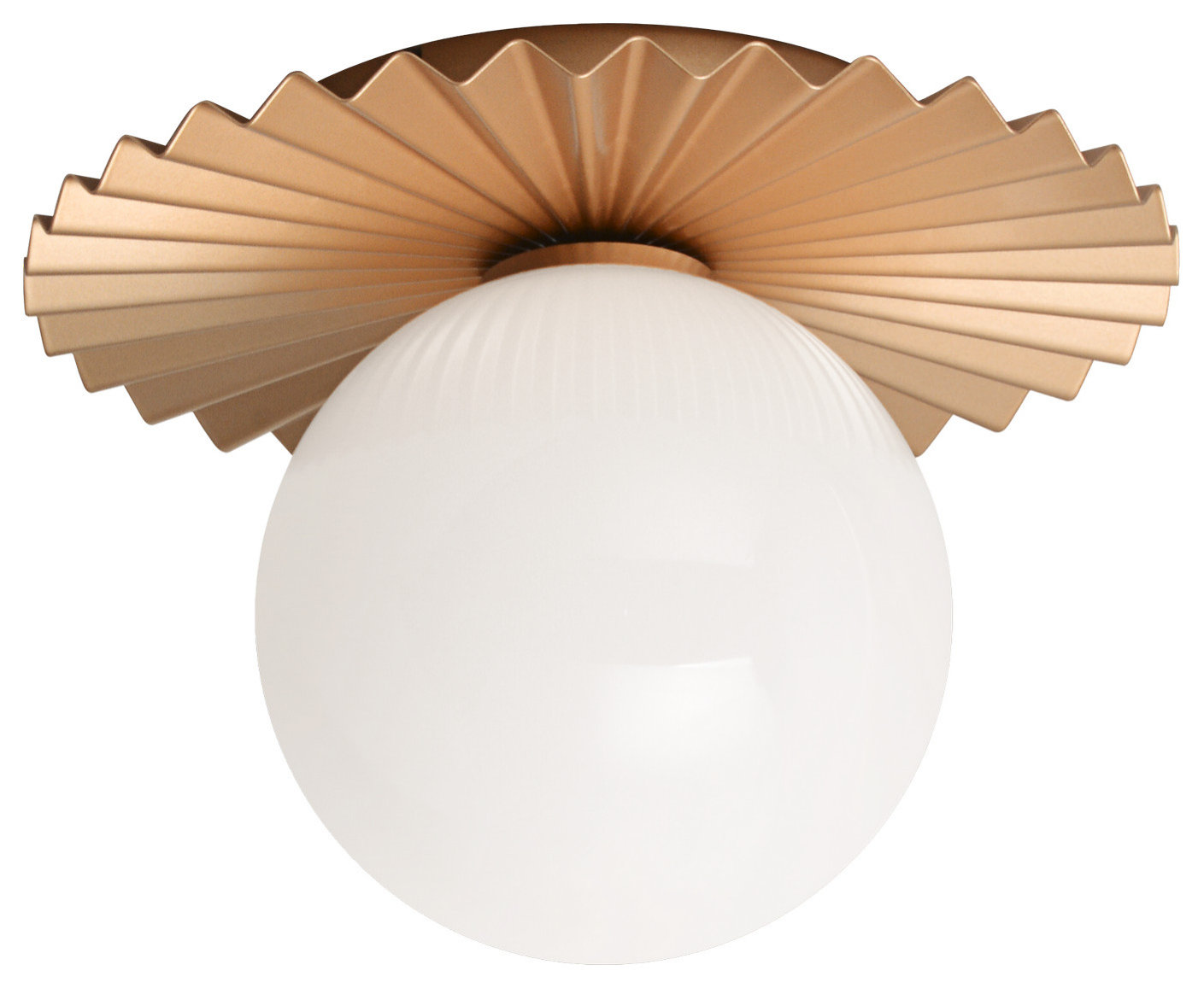 Matteo Lighting X83101MGOP Flush Mount Light, Matte Gold Finish ...