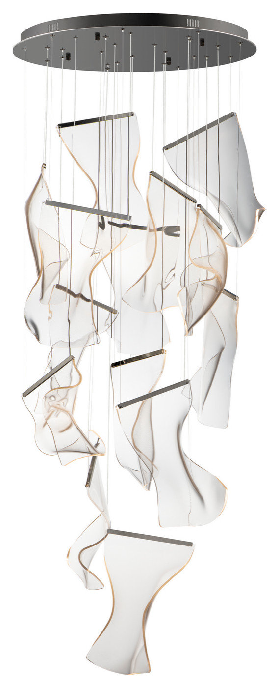 Rinkle LED Pendant, Brushed Gunmetal - Contemporary - Pendant Lighting ...