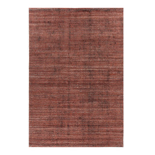Chandra Rugs Citizen Hand-Woven Contemporary Rug, Rectangular Rust 7'9 ...