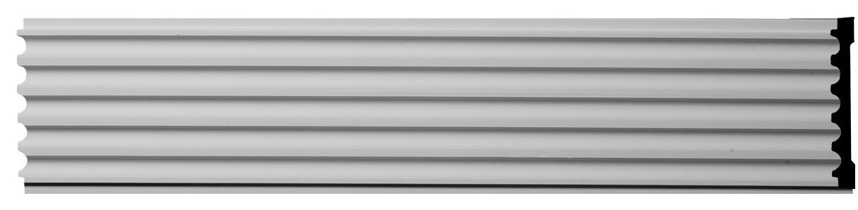 Fluted Casing, 7"W x 78 3/4"H x 1"D, 7"W x 1"P x 78 3/4"H - Traditional ...