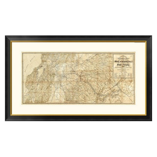 "The Central Part of the State of California, 1865" by C. Bielawski ...