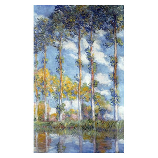 Claude Oscar Monet Poplars, 18"x27" Wall Decal Print, 18x27 ...