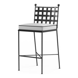 Provence Canvas Natural Timeless Comfort Outdoor Barstool ...