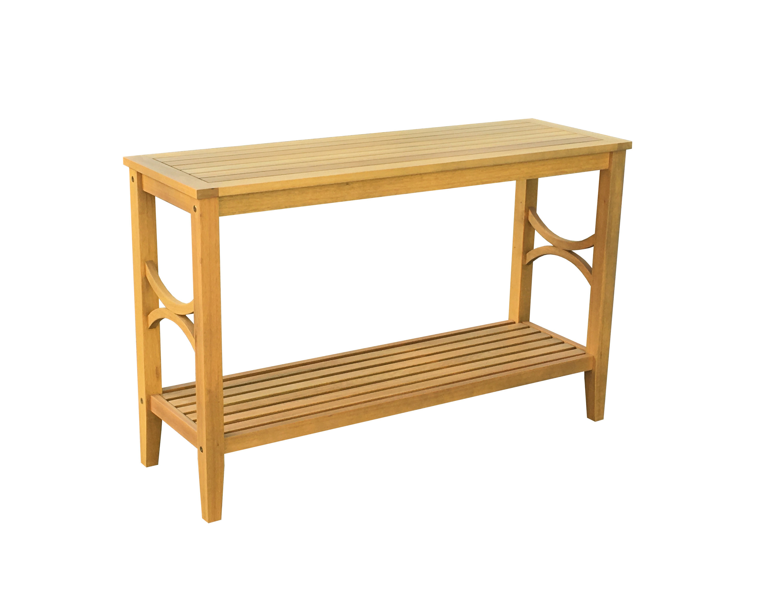 Indoor/Outdoor Teak Console Bar Table - Transitional - Console Tables ...