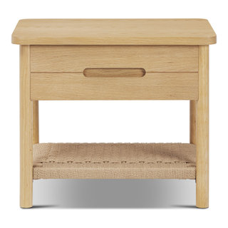 Poly and Bark Thani Nightstand in Light Oak - Beach Style - Nightstands ...