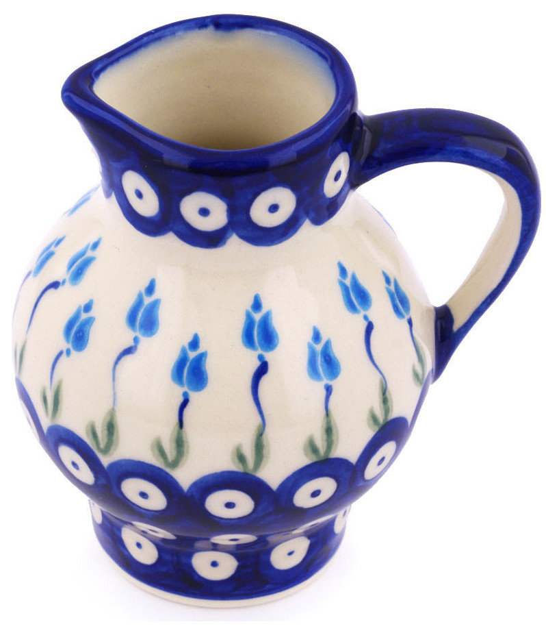 Polmedia Polish Pottery 11 oz. Stoneware Pitcher - Traditional ...
