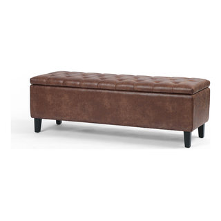 Four Hands Jefferson Storage Bench - Transitional - Accent And Storage ...