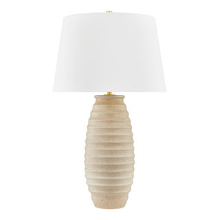 Hudson Valley Lighting Haddam 32" Table Lamp Aged Brass/Ceramic ...