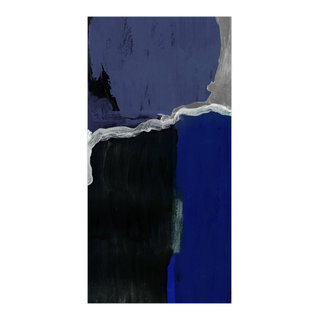 "Cobalt Abstract B"Frameless Free Floating Panel Graphic Wall Art, 72 ...