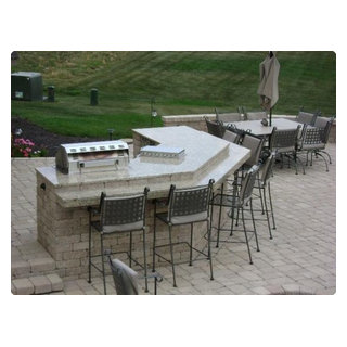 Completed Outdoor Kitchen Projects - Rústico - Patio - Columbus - de ...