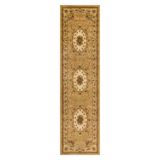 Rug Unique Loom Versailles Tan Runner 2' 7 x 10' 0 - Victorian - Hall ...