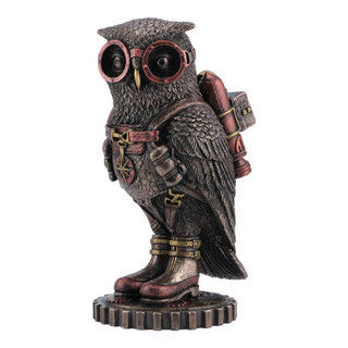 Steampunk Owl With Goggles And Jetpack - Figurine Statue Art- Veronese ...