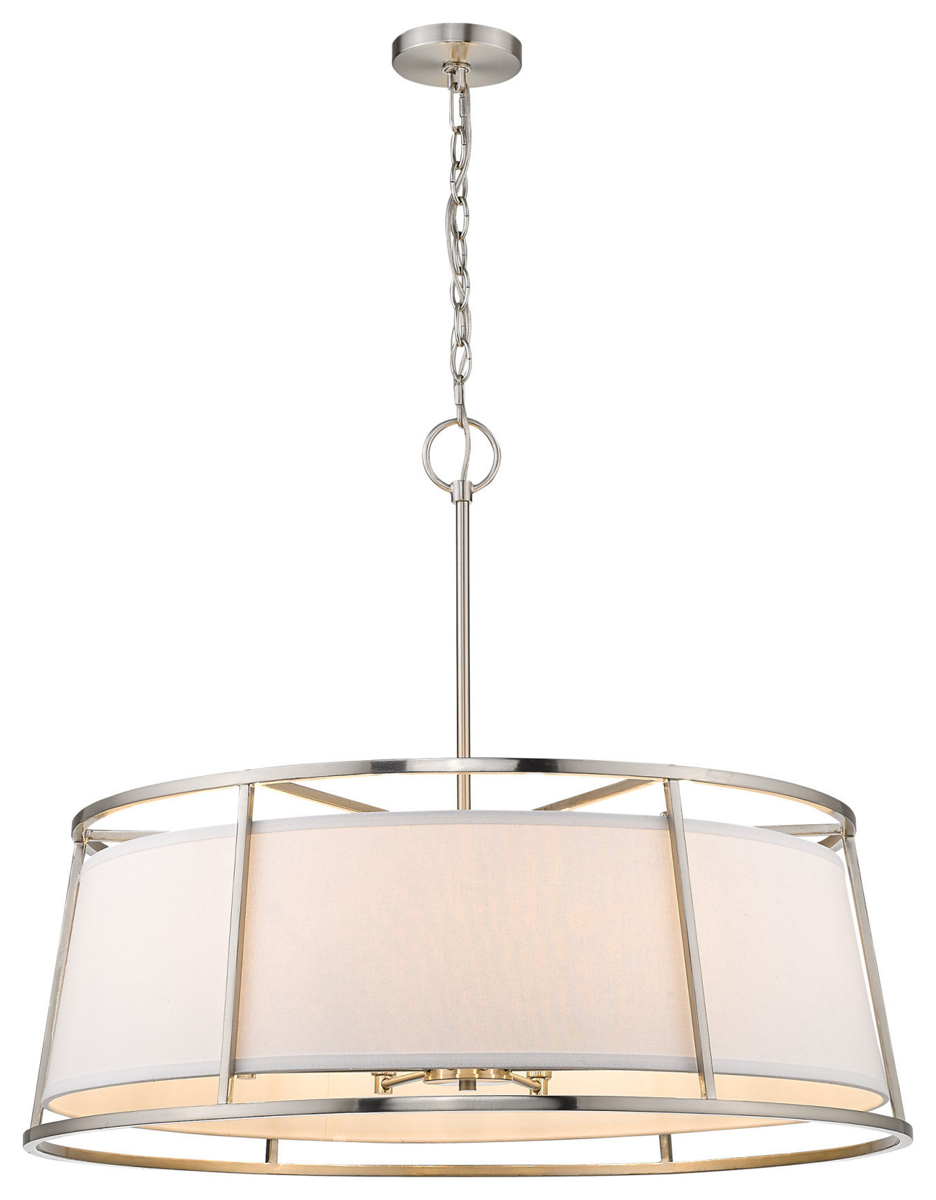 Z-Lite 1935-32 Lenyx Pendant 8 Light 32"W Drum Chandelier ...