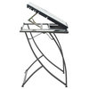 Luxe Drawing, Drafting, Craft Table, Drawer/Folding Side Shelf, Pewter ...