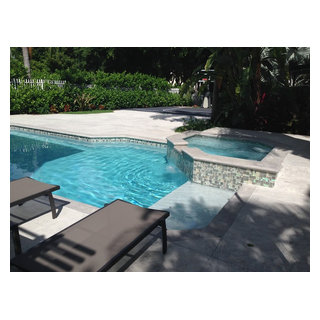 Uro-Tile Finish with a Kids Basketball Court - Contemporary - Pool ...