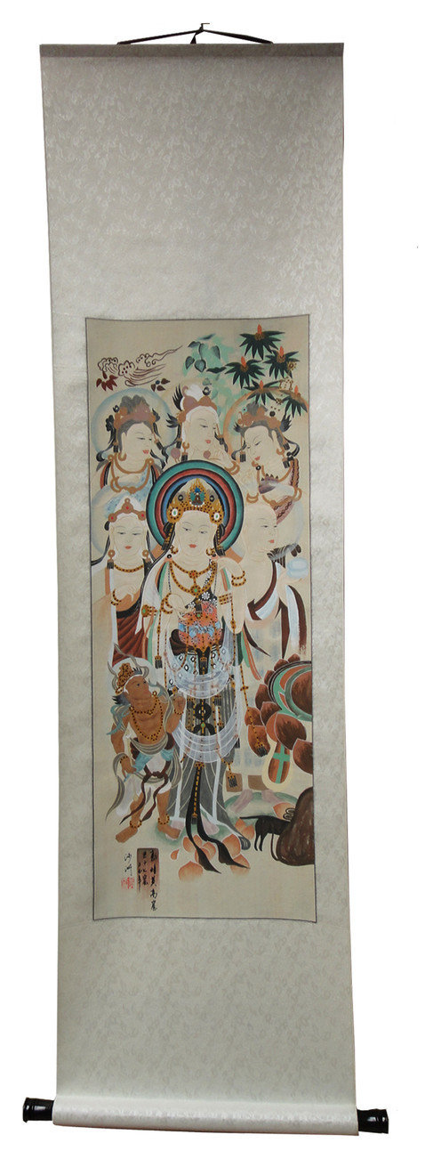 7 Goddess Silk Scroll - Asian - Wall Accents - by T-Trove Asian Decor ...