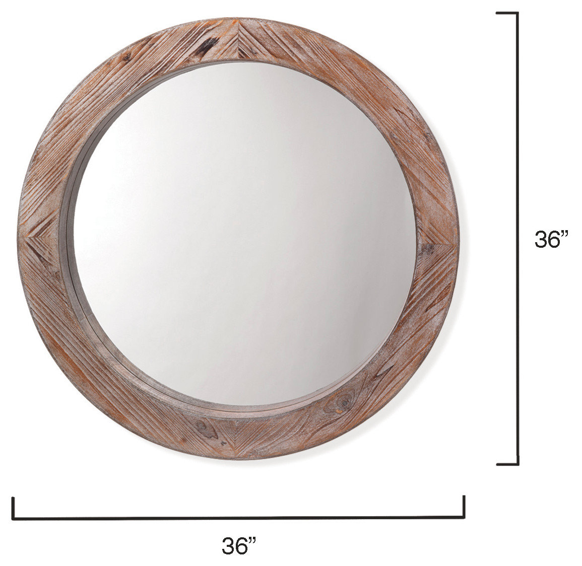 Gray Veneer Reclaimed Wall Mirror - Farmhouse - Wall Mirrors - by ...