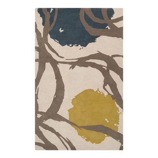 Hand Tufted Harlequin Wool Rug HQL-8003, 5' x 8' - Contemporary - Area ...