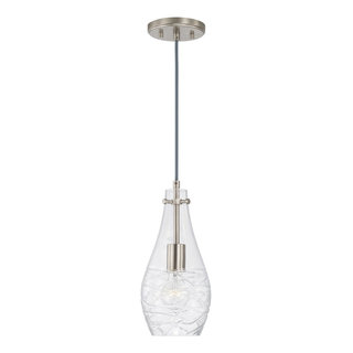 Austin Allen and Co. 1-Light Pendant, Brushed Nickel - Transitional ...