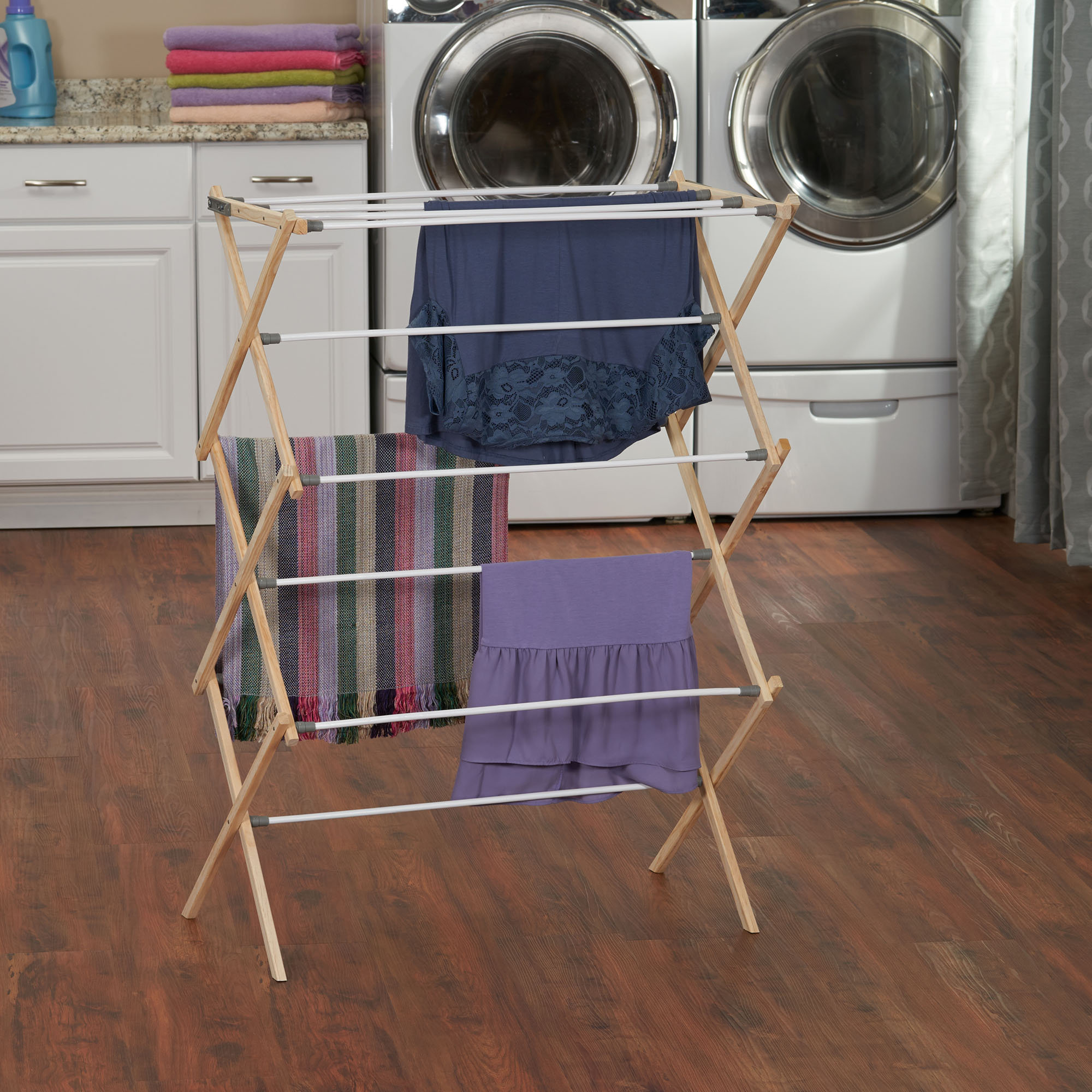X-Frame Clothes Drying Rack - Transitional - Drying Racks - by ...